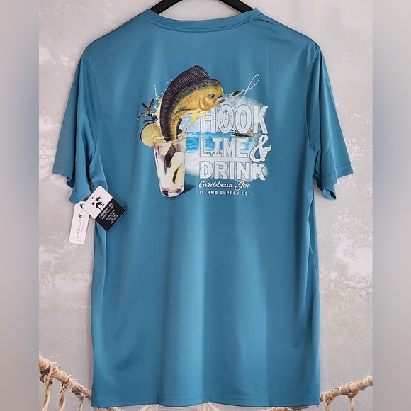 Caribbean Joe | Shirts | Caribbean Joe Active Breeze Tech Ss Tee Upf ...